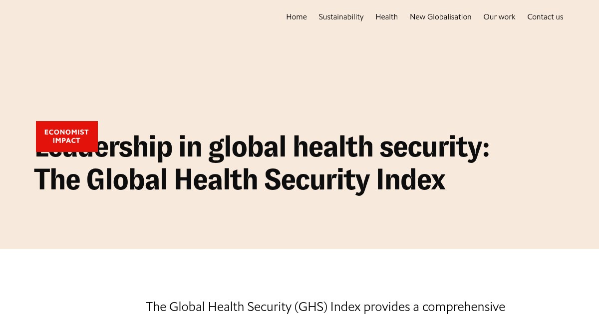 Global Health Security index
