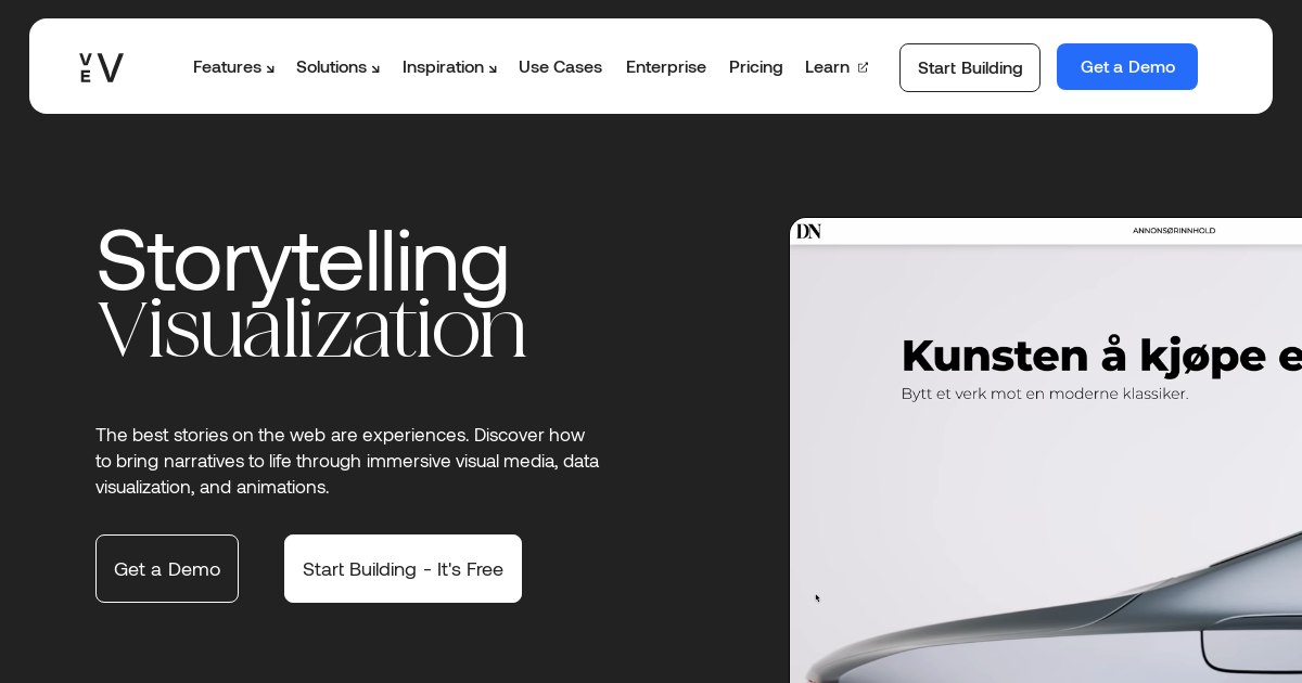 Vev—Storytelling Visualization