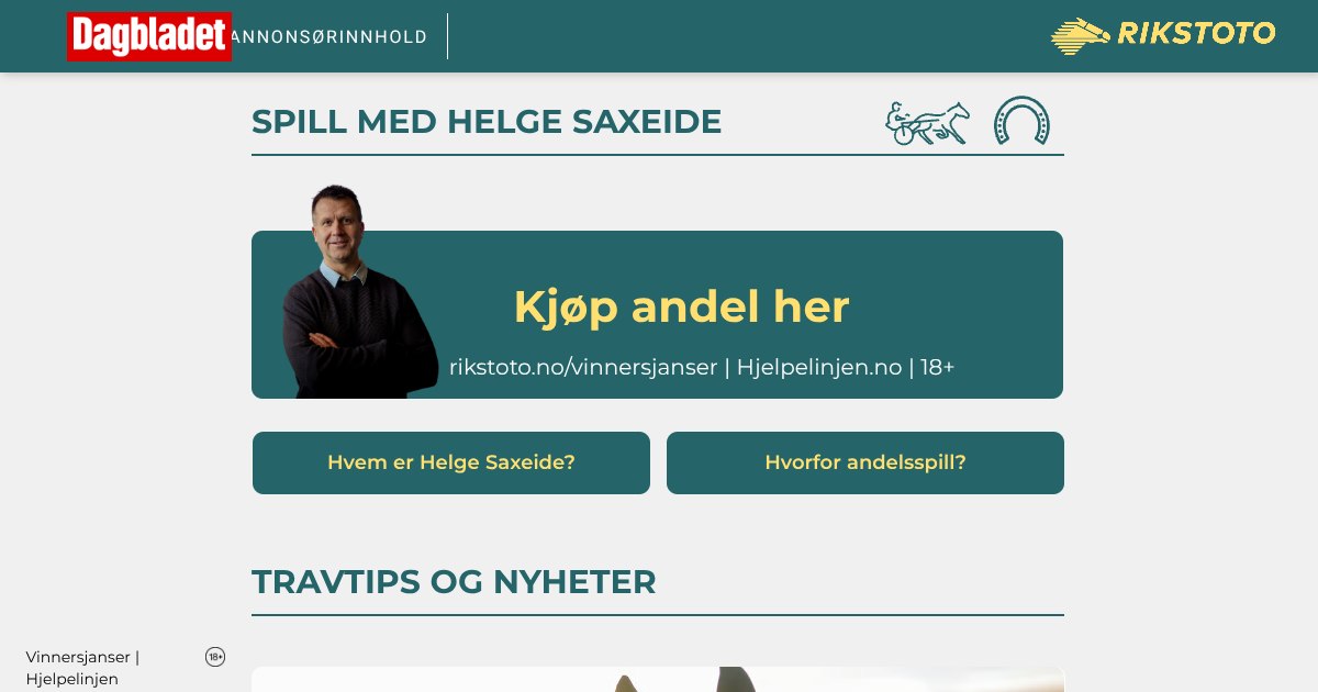 Dagbladet: Trav