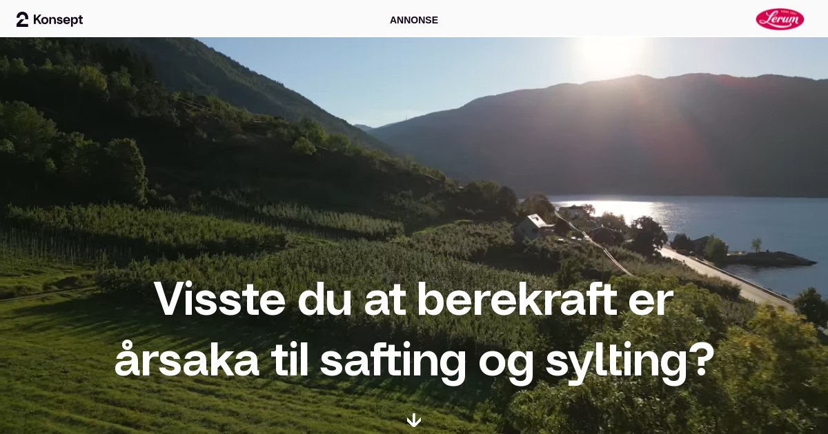 Safting og sylting starta med berekraft allereie i 1907